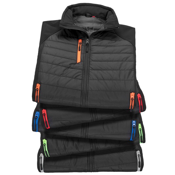 DOUDOUNE SOFTSHELL SANS MANCHE REMBOURREE